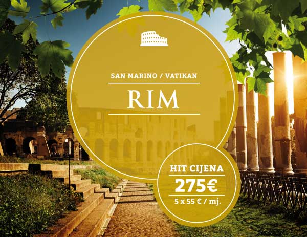 Rim Putovanje - Putovanja u Rim za dvoje autobusom - Kuna