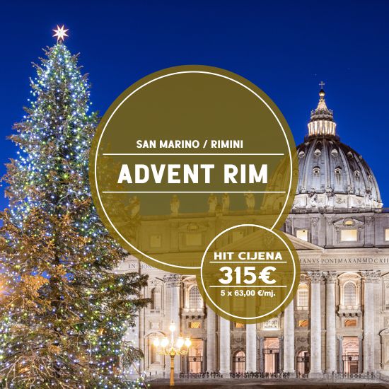 Rim Advent - Putovanje u Rim Advent 2025. - Kuna